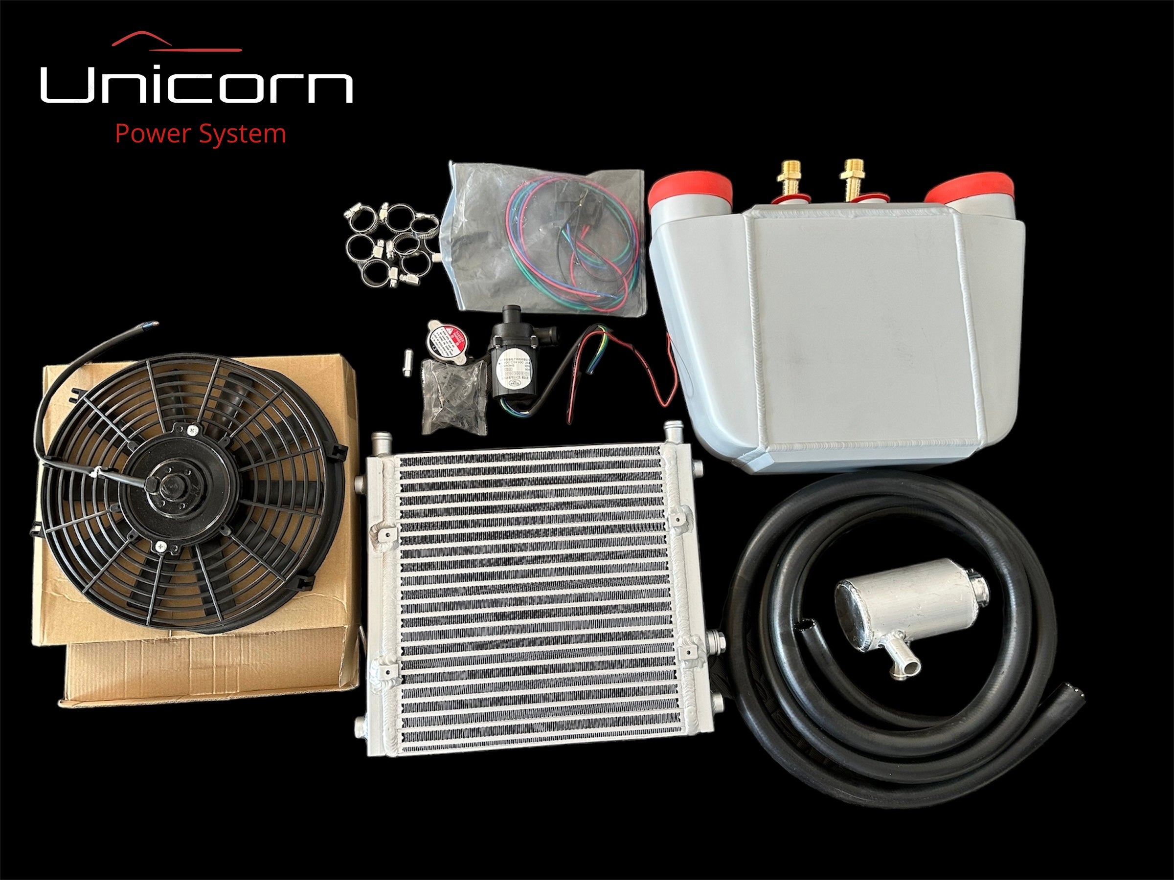 Universal Water to Air Intercooler Heat Exchanger Complete Kit ...