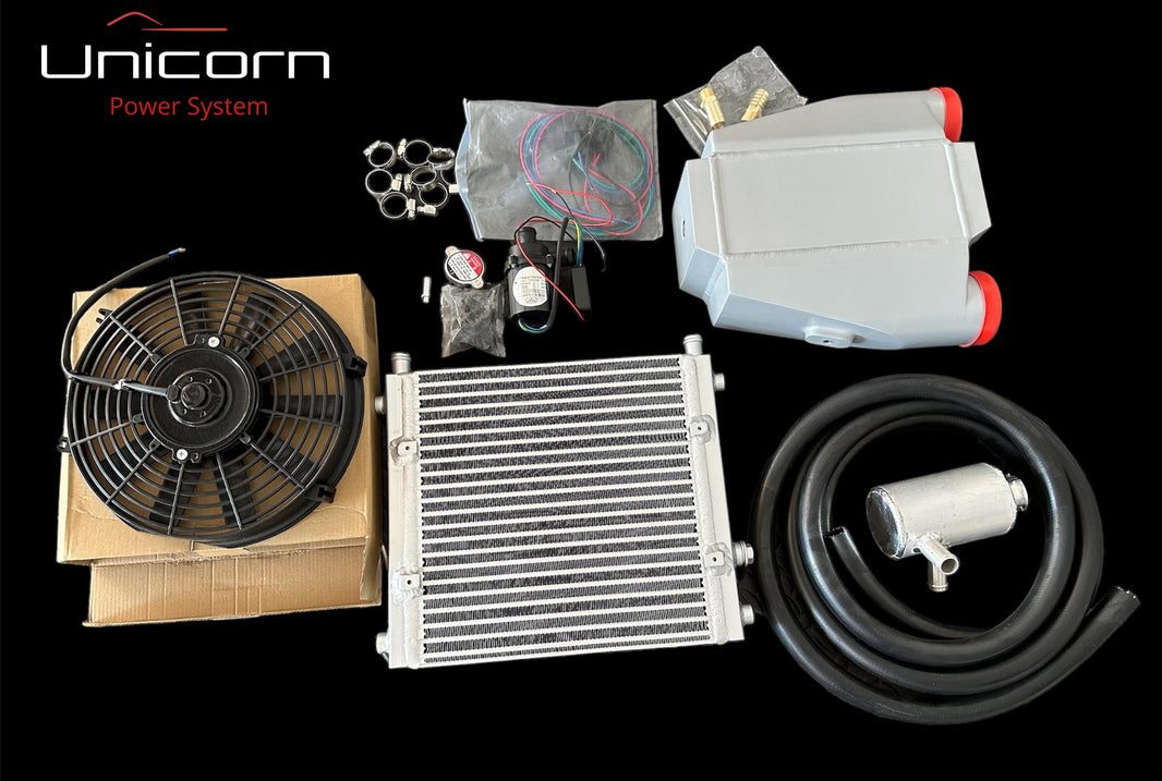 Universal Water to Air Intercooler Heat Exchanger Complete Kit ...